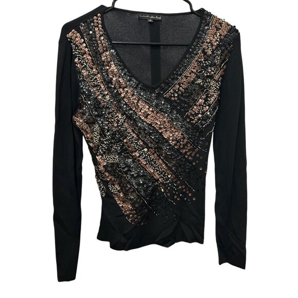 Pierri New York | Tops | Pierri New York Medium Sequin Embellished ...